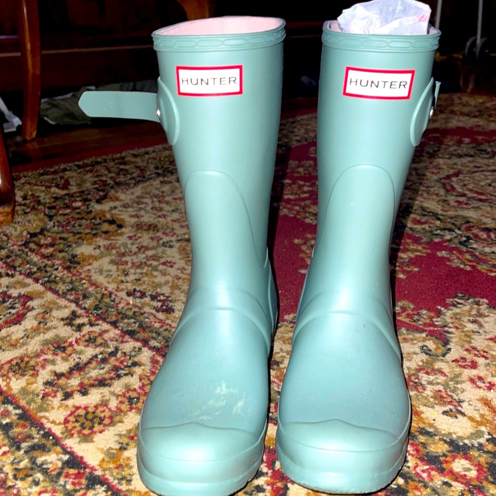 Sage Green Hunter Women’s Rubber Boots - Gem